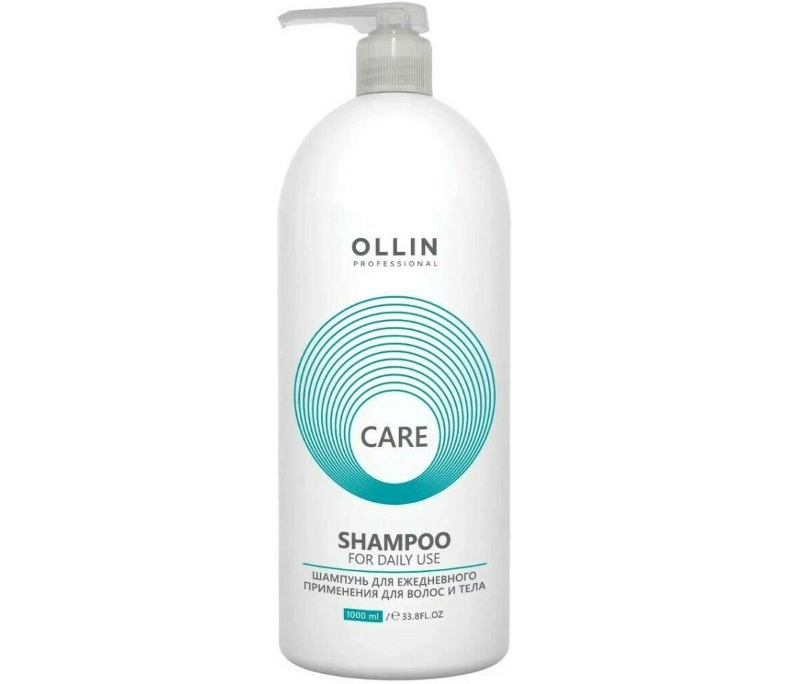 OLLIN PROFESSIONAL CARE Шампунь для ежедневного применения для волос и тела 1000мл.