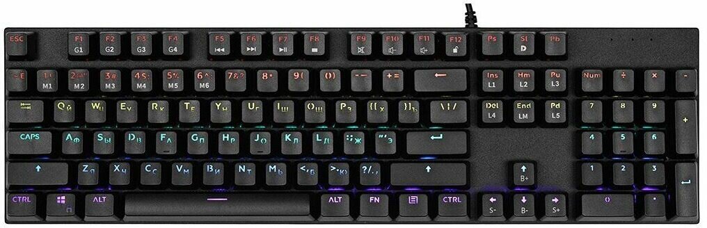 Механическая клавиатура проводная TFN SAIBOT KX-14 Черный TFN-GM-KW-KX-14BKB