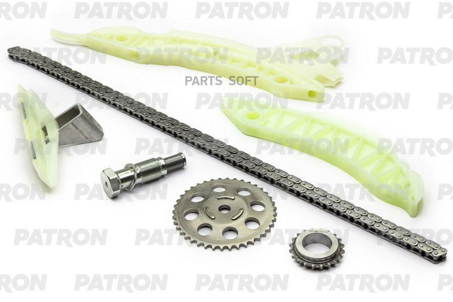 PATRON Комплект цепи ГРМ (Цепь-1, Нат-1, Усп-3, Шест-2)PEUGEOT 308 1.6i (EP6DT) 2007-2014