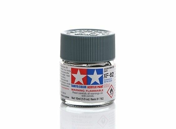 81782 XF-82 Ocean Gray 2 RAF ( Серая океаническая Королевских воздушных сил 2 ) акриловая краска объем 10мл.