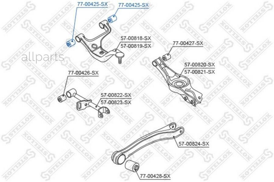STELLOX 7700425SX сайлентблок рычага !\ Suzuki Grand Vitara 06>