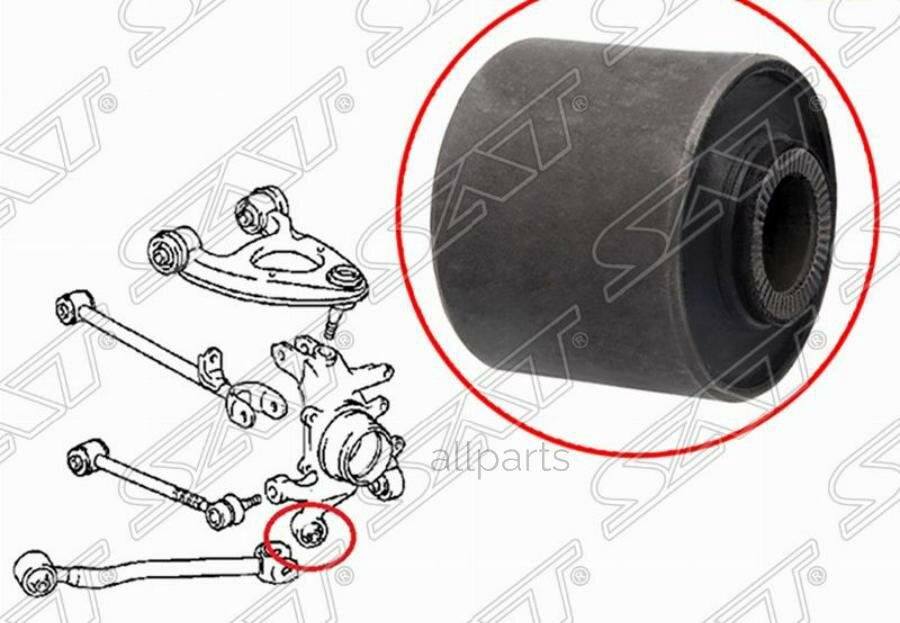 SAT ST-42305-30090-U Сайлентблок цапфы Toyota Crown 03-12 / Lexus GS 05-12