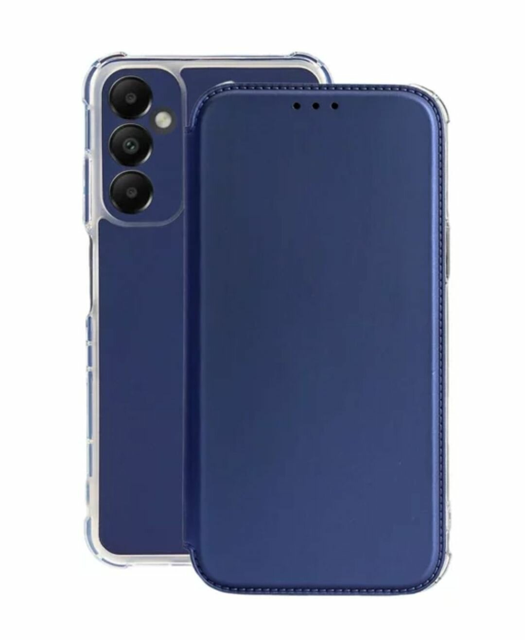 Чехол-книжка на Samsung Galaxy A35 5G / Самсунг А35 тёмно-синий, книга Fashion Case с защитой камеры