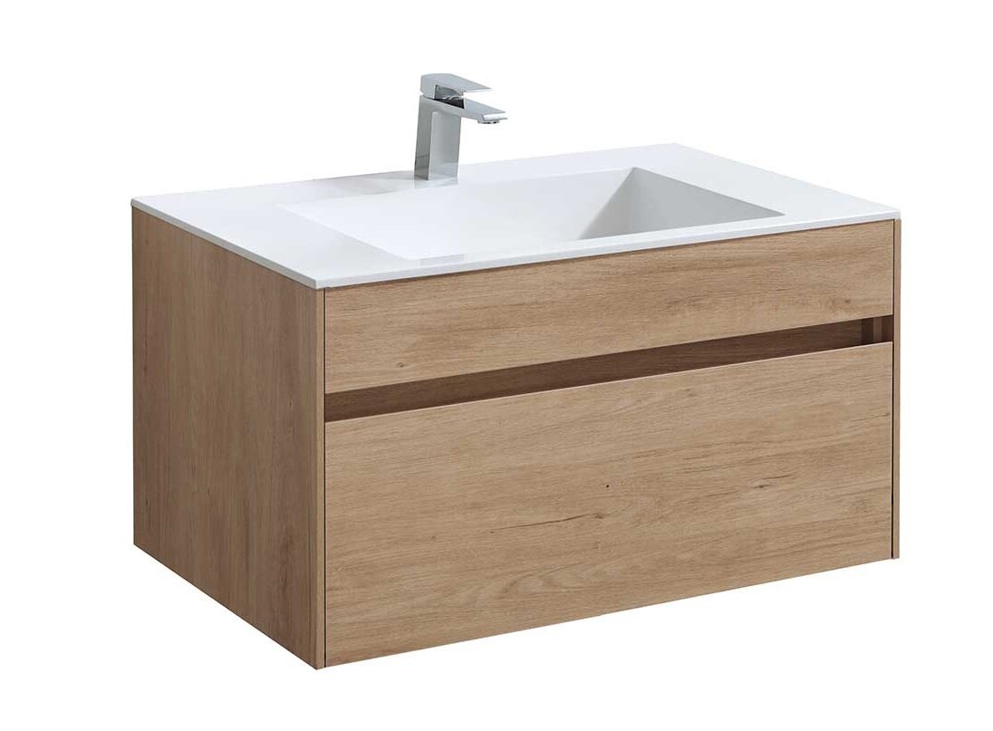 Тумба c раковиной Vincea Chiara 80 N.Oak