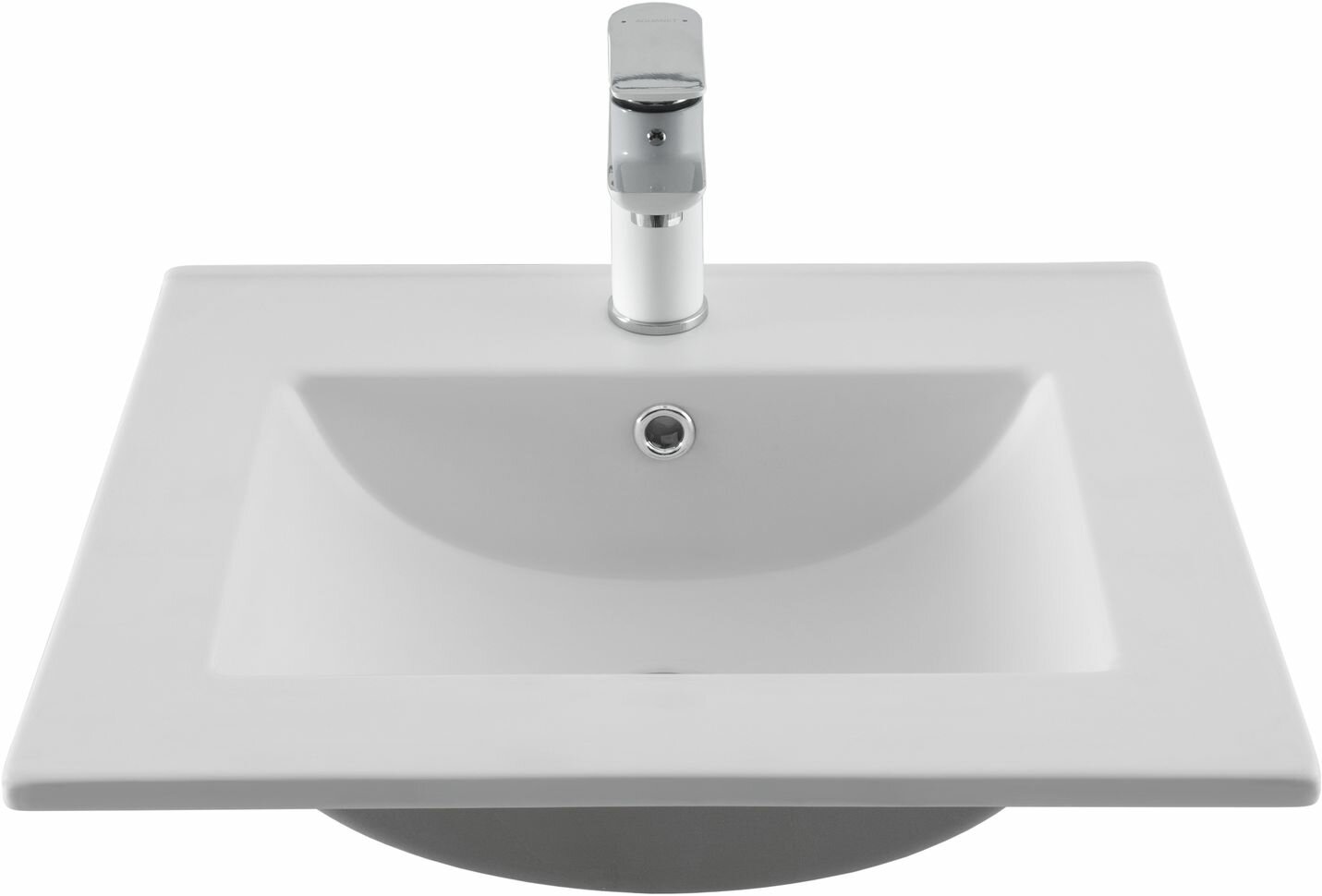 Раковина Aquanet Filippo 41,5x51,5x18,5, керамика, прямоугольная, полувстраиваемая, белый