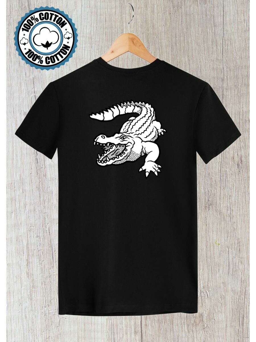 Футболка крокодил челюсти