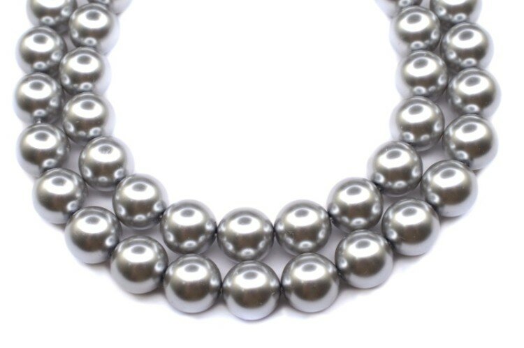 Жемчуг Preciosa Maxima, цвет light grey, 10мм, 704-137, 5шт