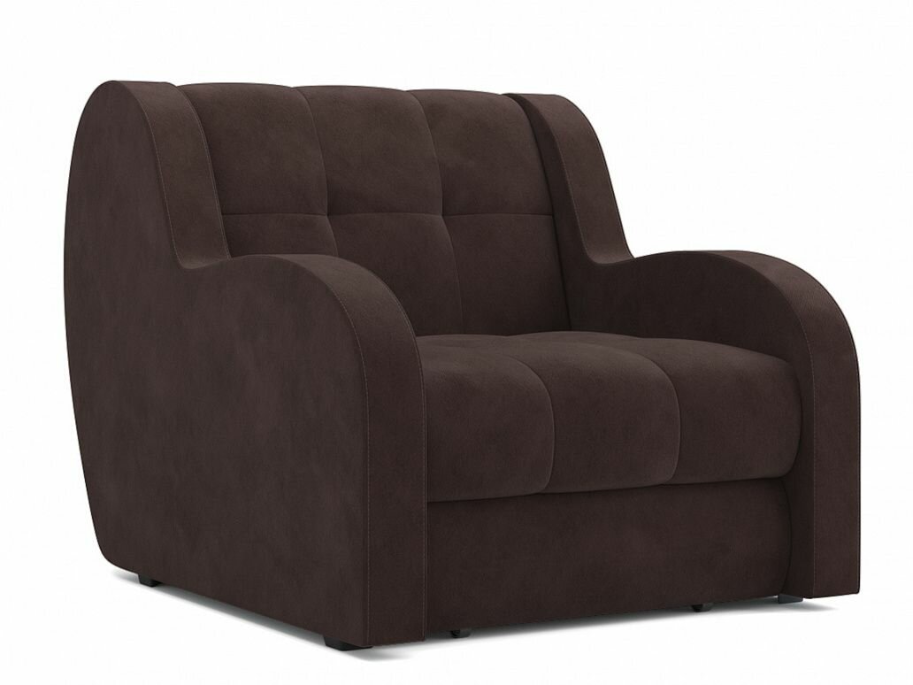 Meblevka Кресло-кровать аккордеон Барон 1 велюр коричневый