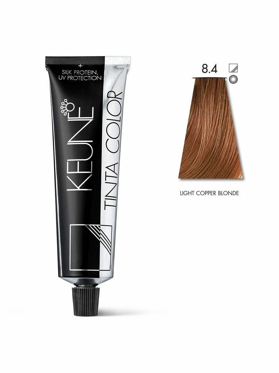 Keune Tinta Color - 8.4 Светлый медный блондин Стойкая краска для волос