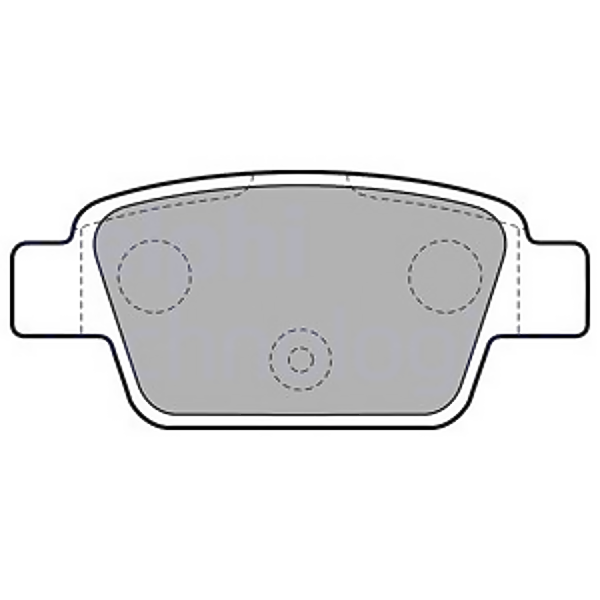 DELPHI LP1719 (71769094 / 71769094 / 71769094S1) колодки тормозные дисковые mito, bravo, bravo van, multipla, multipla van, ritmo, stilo, stilo