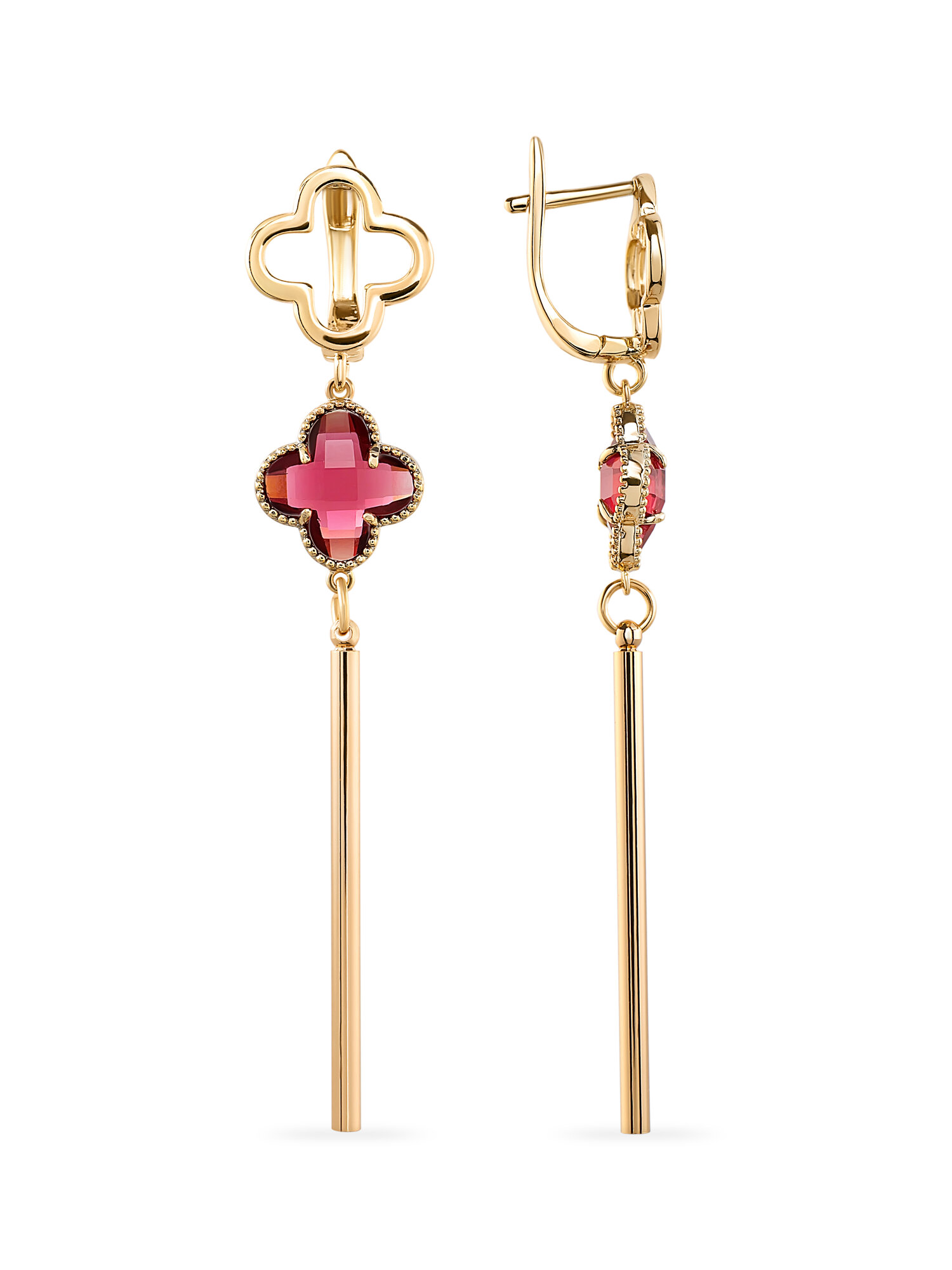 Серьги с подвесками, кристалл