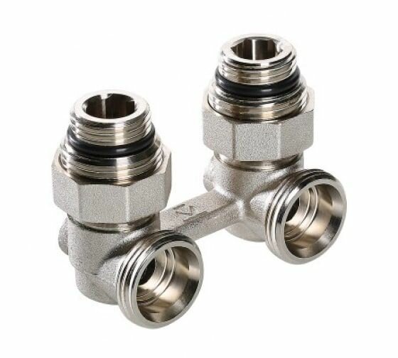 Угловой узел для нижнего подключения радиатора Valtec vt.345. kna. e04