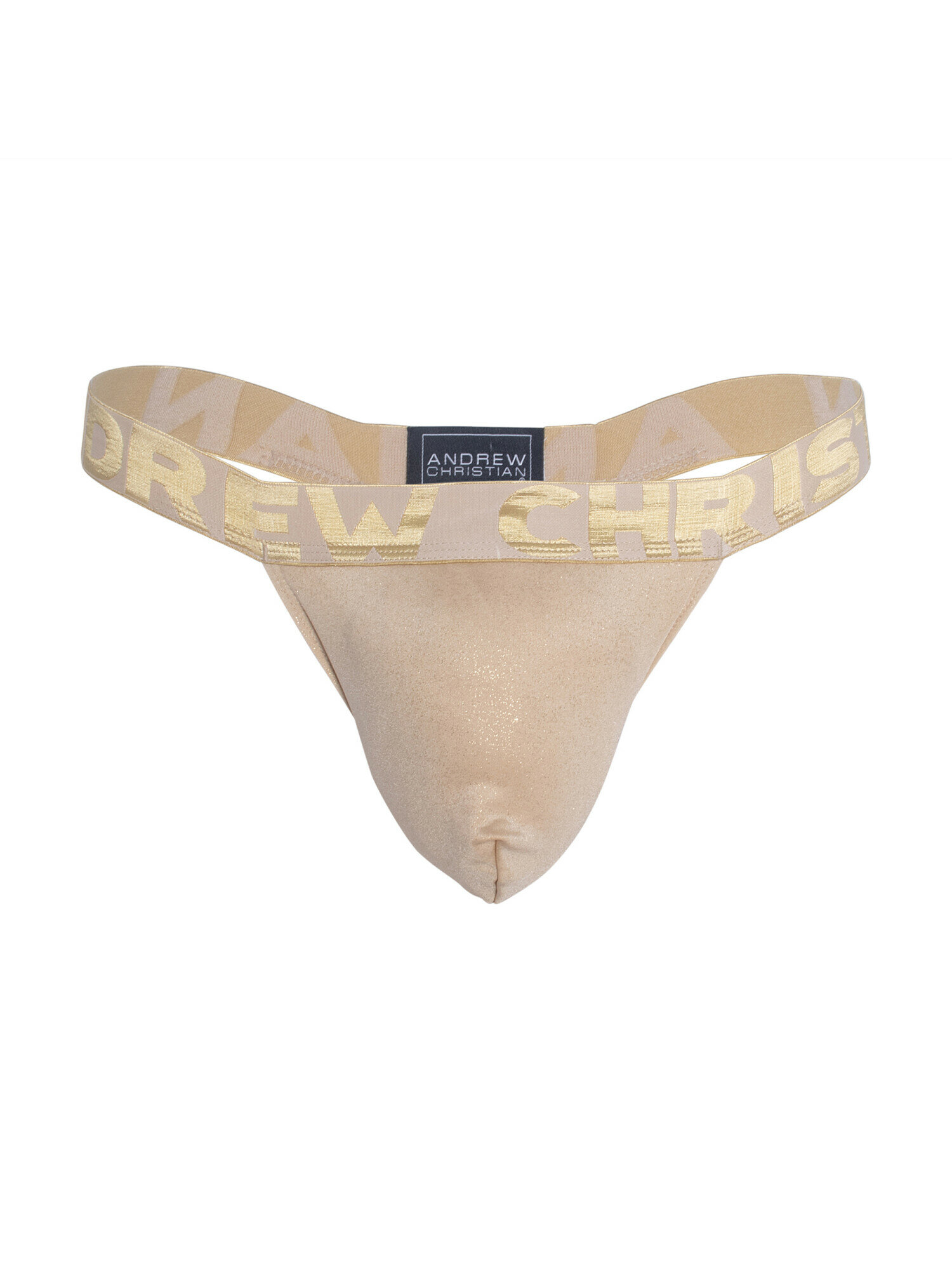 Трусы-стринги "Champagne Shimmer Thong" / Andrew Christian / Бежевый / Размер L