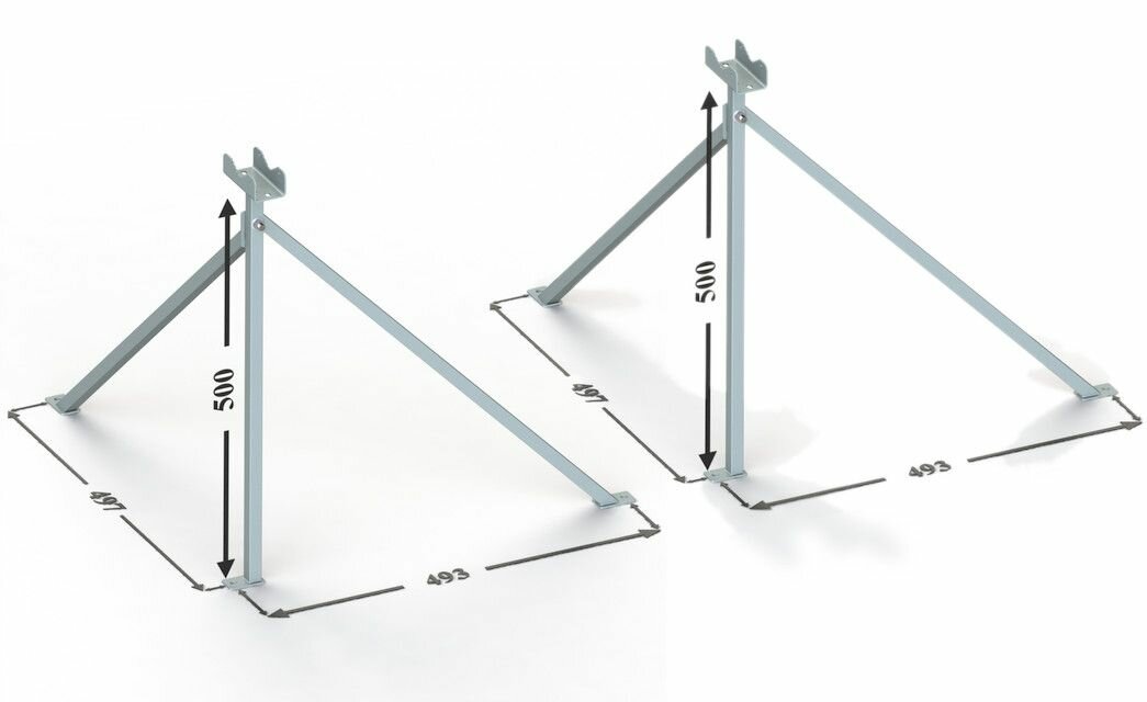 Крепление для антенны Комплект кронштейнов для настенного крепления антенных мачт KSUM-500