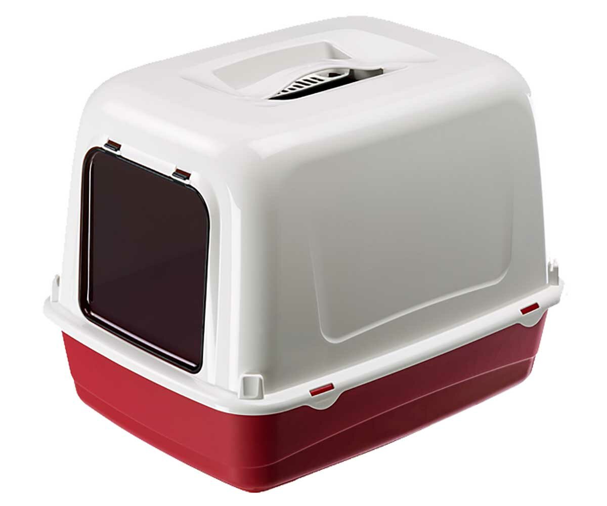 Туалет для кошек закрытый Ferplast clear cat 10 угольный 36*47*h35см 72064099