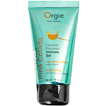 78502 Интимный гель Orgie LUBE TUBE на водной основе, со вкусом пина колада, 50 мл. Для оральных ласк