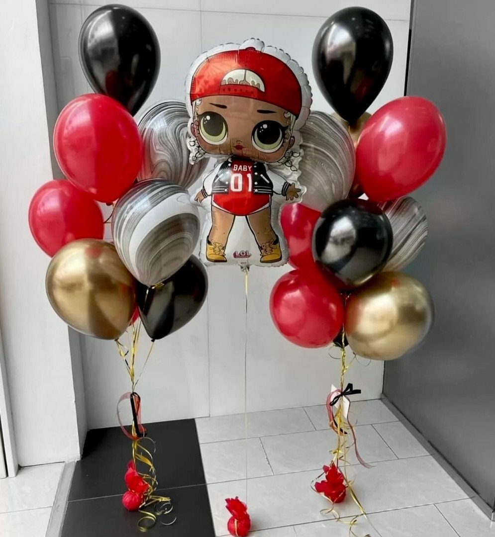 Воздушные шары в стиле Куклы LOL «Модная подружка»