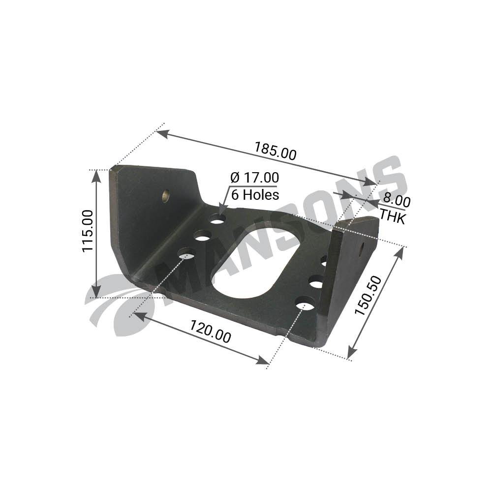 MANSONS 300.417 кронштейн камеры тормозной (м)\ bpw