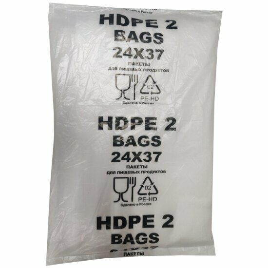 Пакеты фасовочные Комус ПНД 24х37 6 мкм, пласт 500 шт/уп