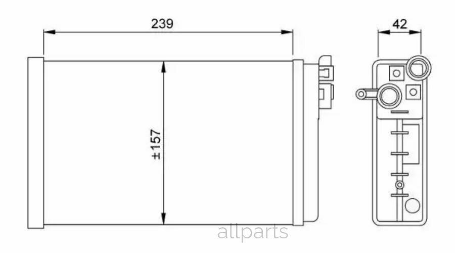 NRF 58640 Радиатор печки