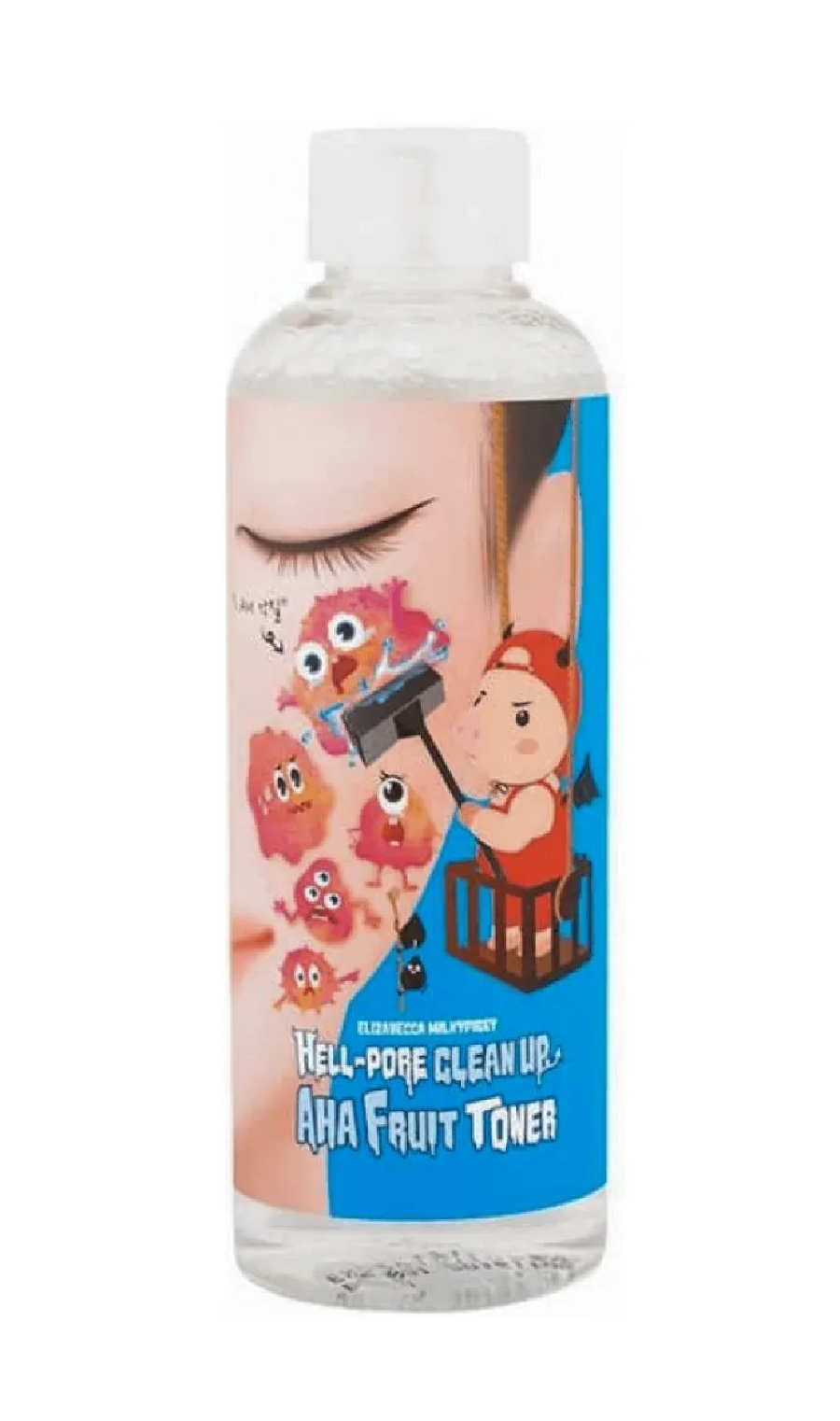 Очищающий тонер с фруктовыми кислотами Elizavecca Milky Piggy Hell-Pore Clean Up AHA Fruit Toner, 200мл