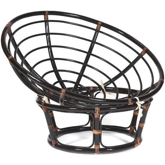 Кресло Tetchair "PAPASAN" 23/01 W /без подушки/ 115х101х104 см, Antique brown (античный черно-коричневый)