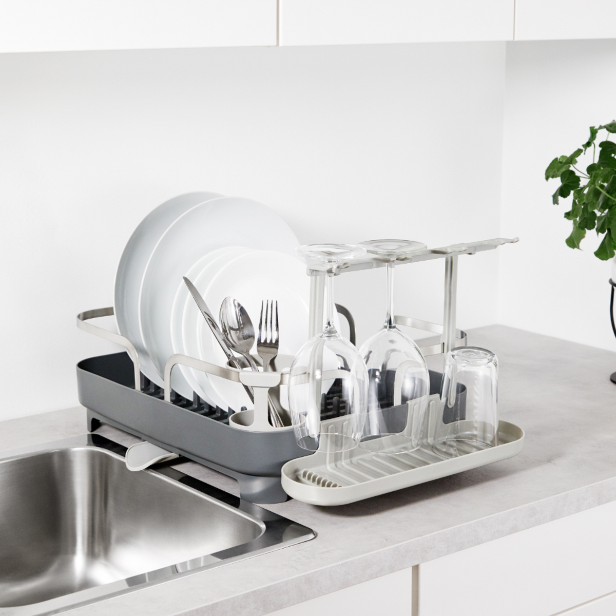 Сушилка для посуды Umbra Holster, серая