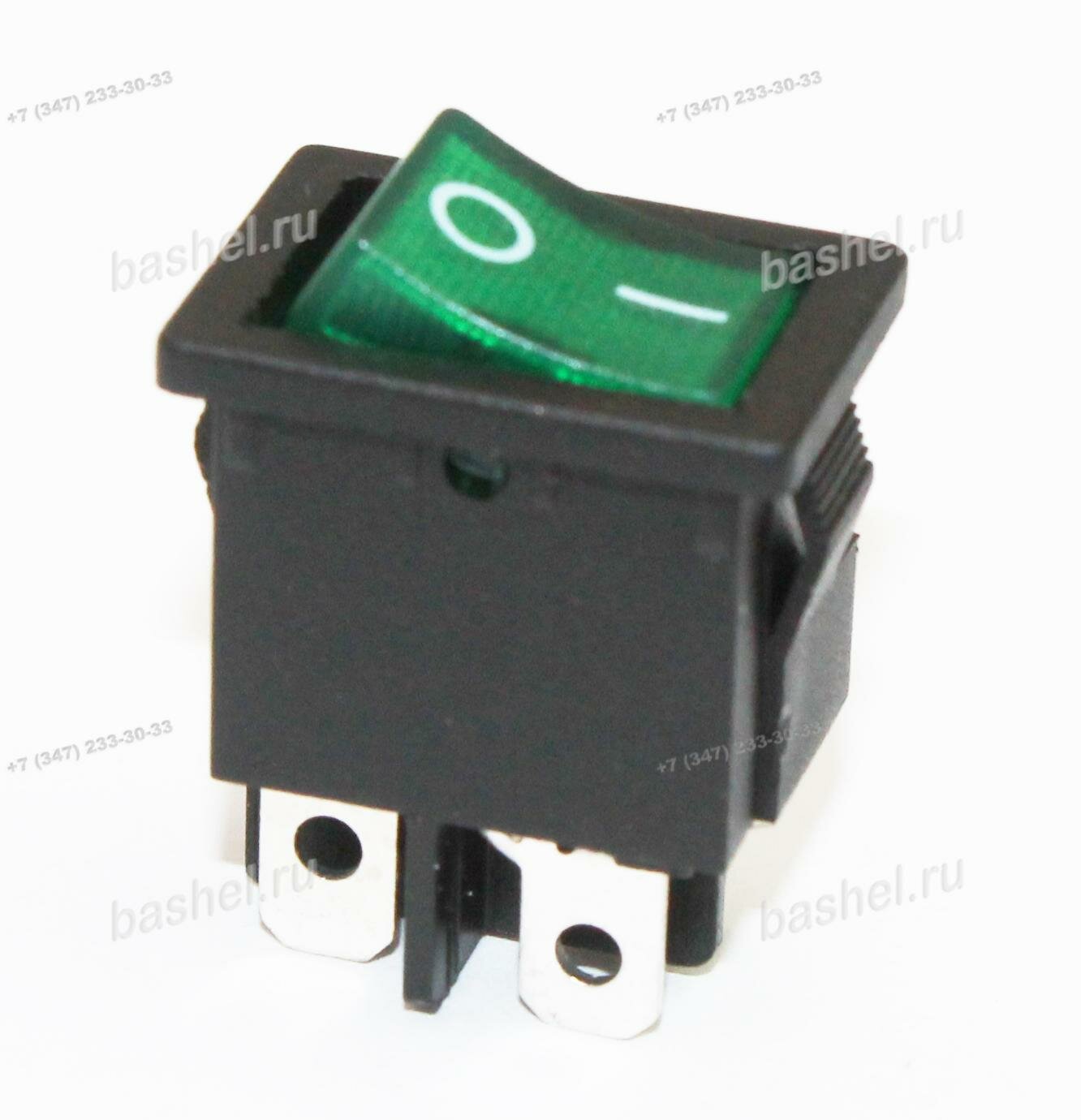 Выключатель MIRS-201, 4PIN ON-OFF, зелёный