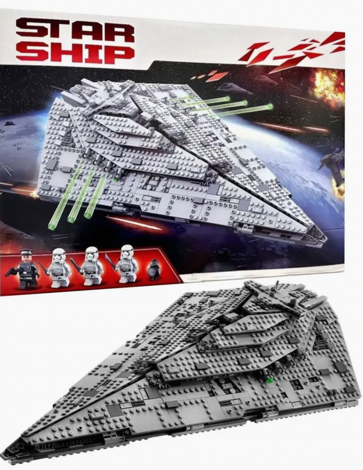 Конструктор Звездные войны Stars Wars Звёздный разрушитель - 1416 деталей/совместим с lego/подарок