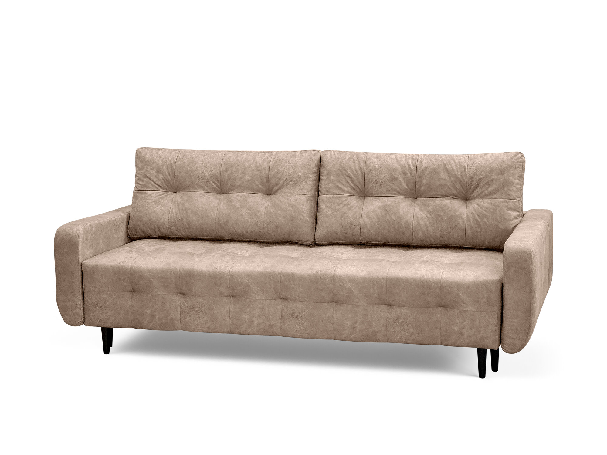 Диван прямой раскладной "Росмебель Сканди", еврокнижка, на ножках, размер 2,32х1,04х0,96, бежевый