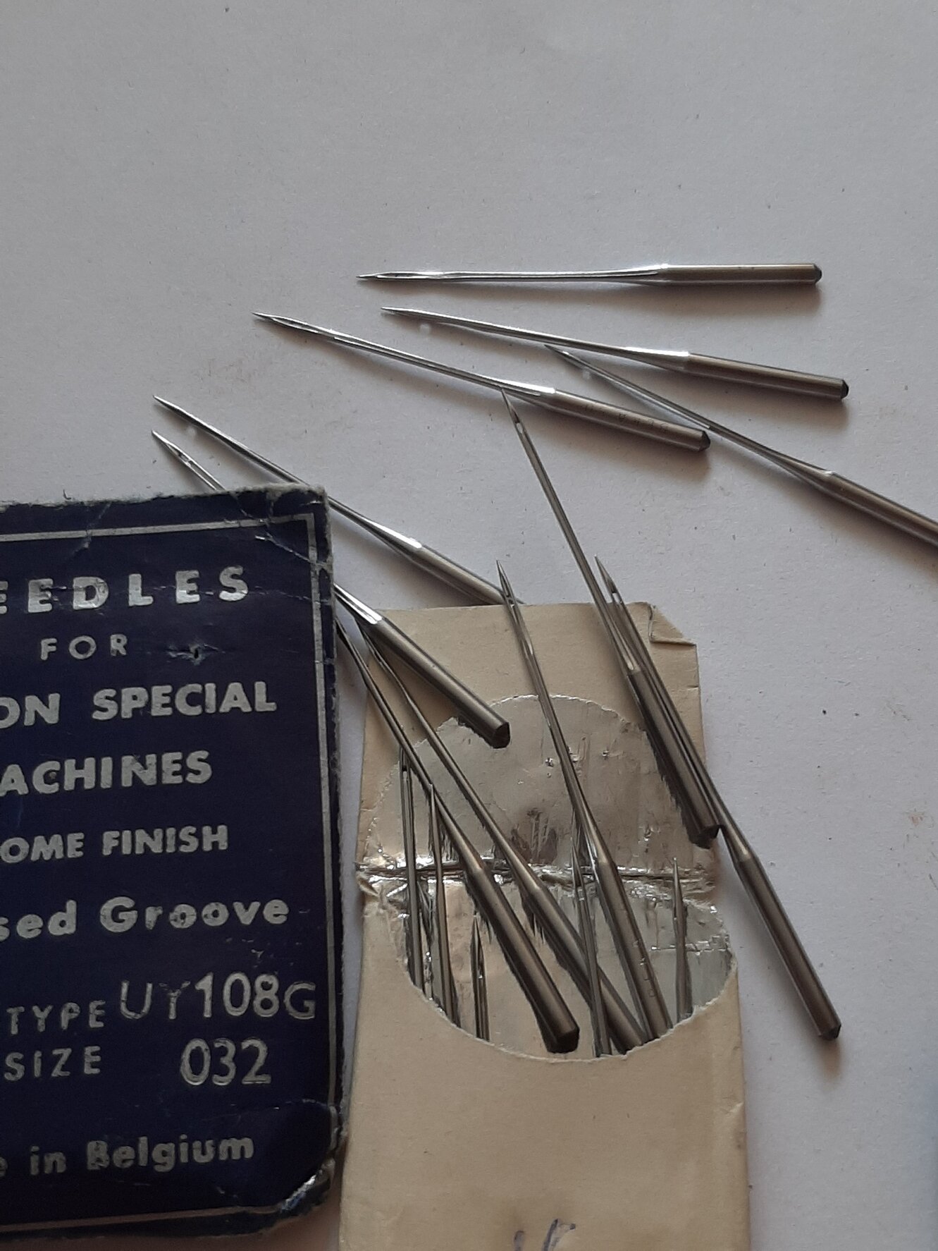 41шт Промышленных швейных игл Needles for Union Special machines UY108G № 032 Made in Belgium