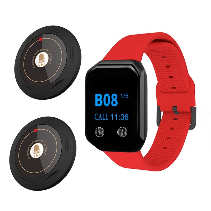 Умные часы B08 с GPS трекером, красный