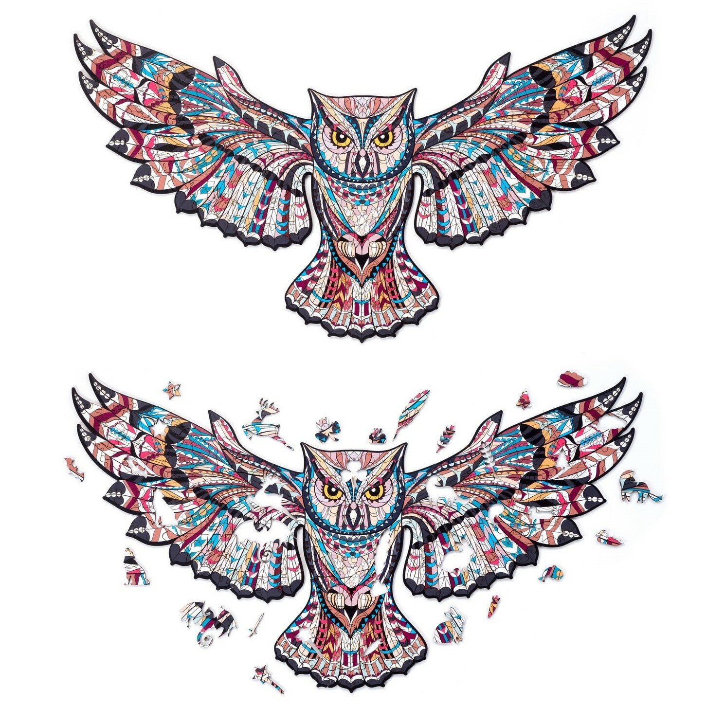 Деревянный пазл Лесная сова (M/180) (Chapa), деталей 180, размер 58х33 см