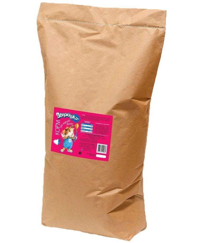 Корм для морских свинок "Зоомир Зверюшки", зерновой, для пожилых, защита суставов, 15 кг