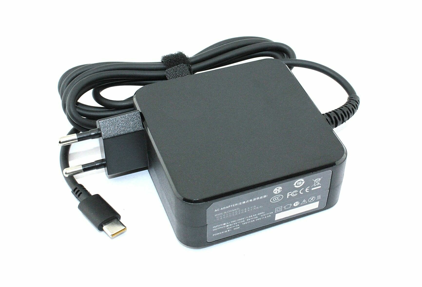 Блок питания (сетевой адаптер) для ноутбуков 5V 2A 15V 3A 18,5V 4,5A 20V 4,5A Type C 90W