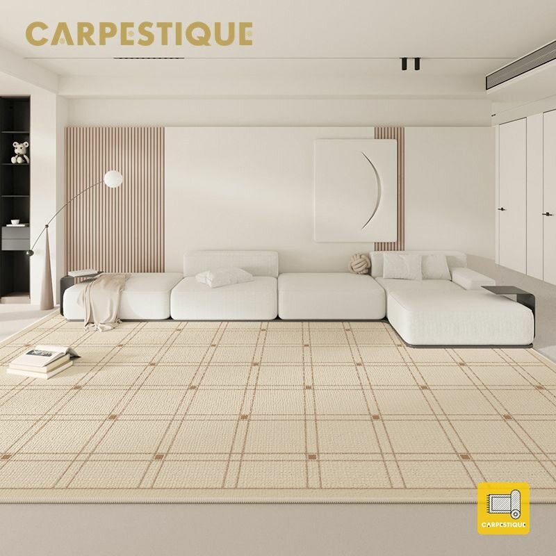 Ковер Carpestique современный большой ковер для гостиной Чрезвычайно простой, водостойкий/французский кремовый стиль
