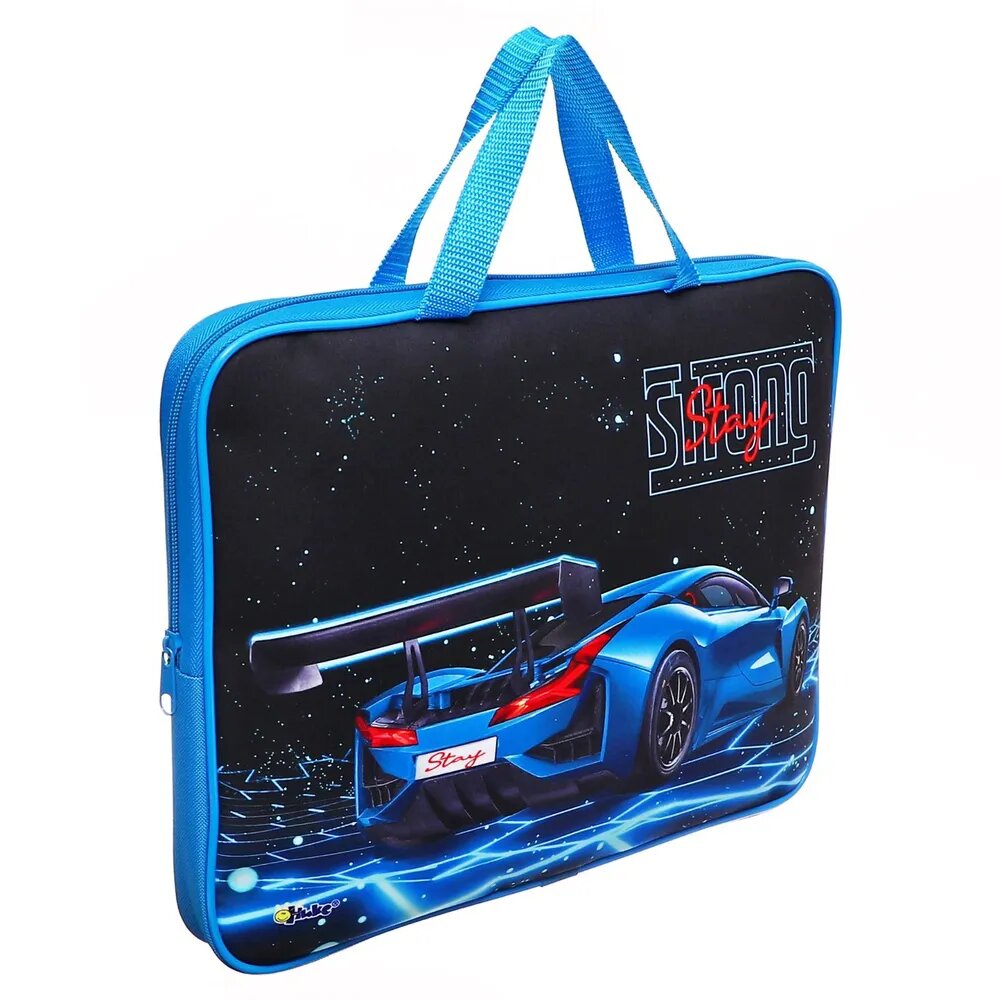 Папка-сумка с ручками текстиль для уроков труда, изо, дополнительных занятий, музыки, английского языка, А4 45*350*265мм