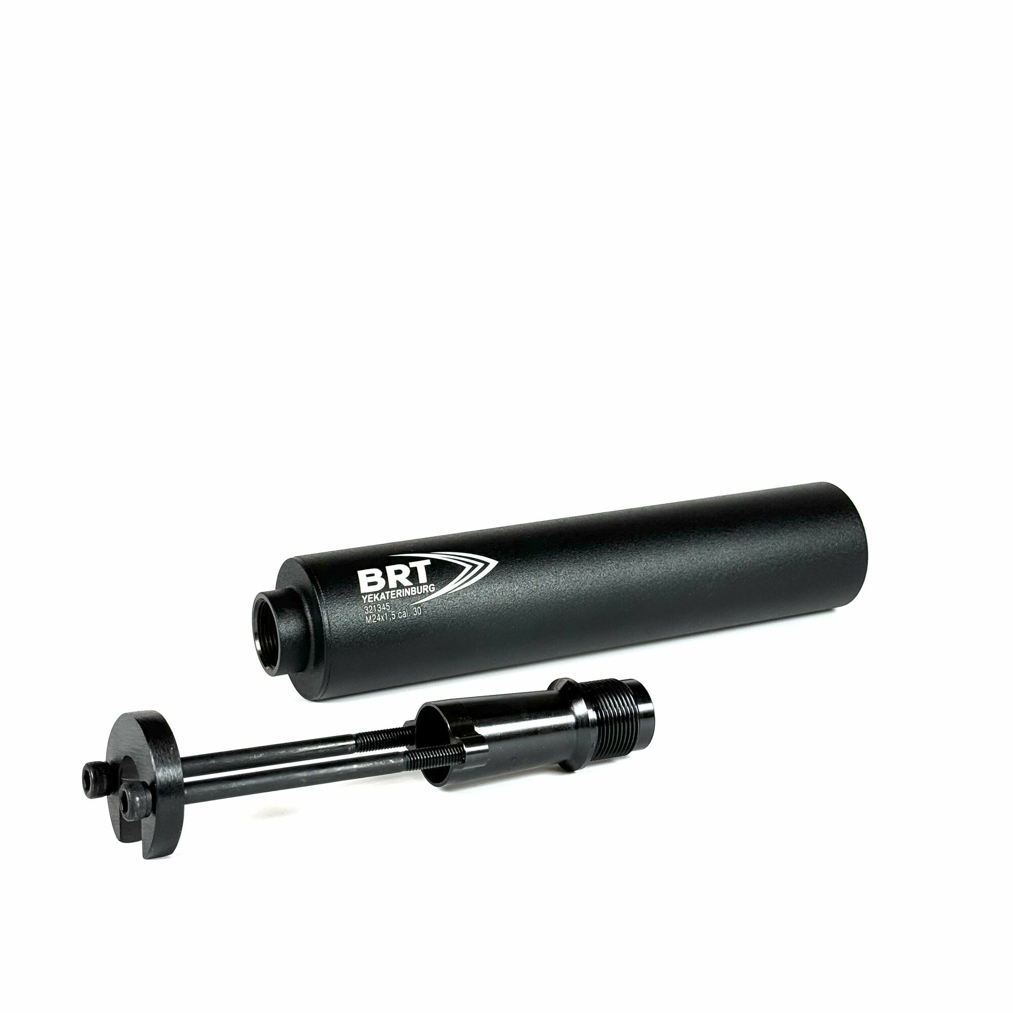 Дткп закрытого типа BRT для Вепрь-243 (СОК-243) 13 камер 200мм с креплением-переходником на несъемный пламегаситель (резьба 24/1,5)