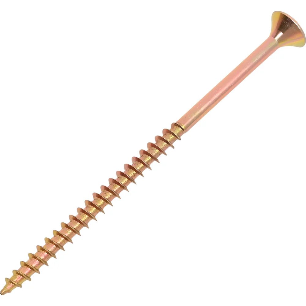 Саморезы универсальные Gigant пот/г желтые 6x100 50 шт 123843, из углеродистой, крепления дерева