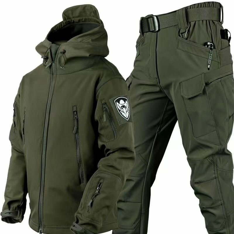 Тактический мужской полусезонный костюм soft shell