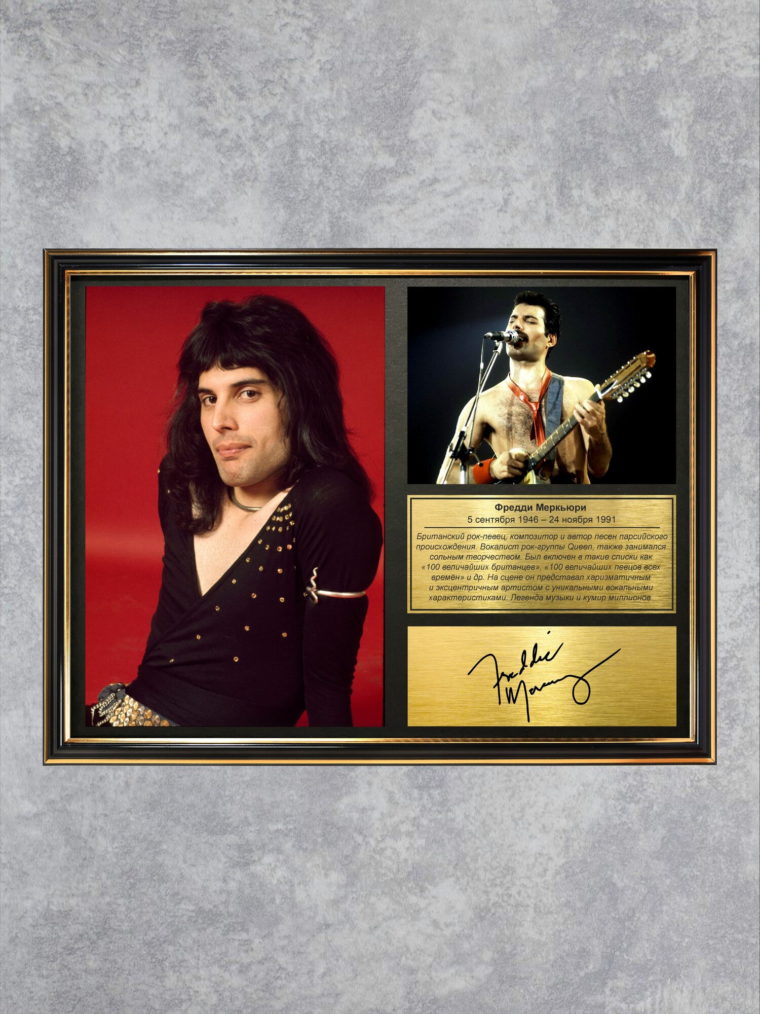 Freddie Mercury Картина интерьерная с автографом