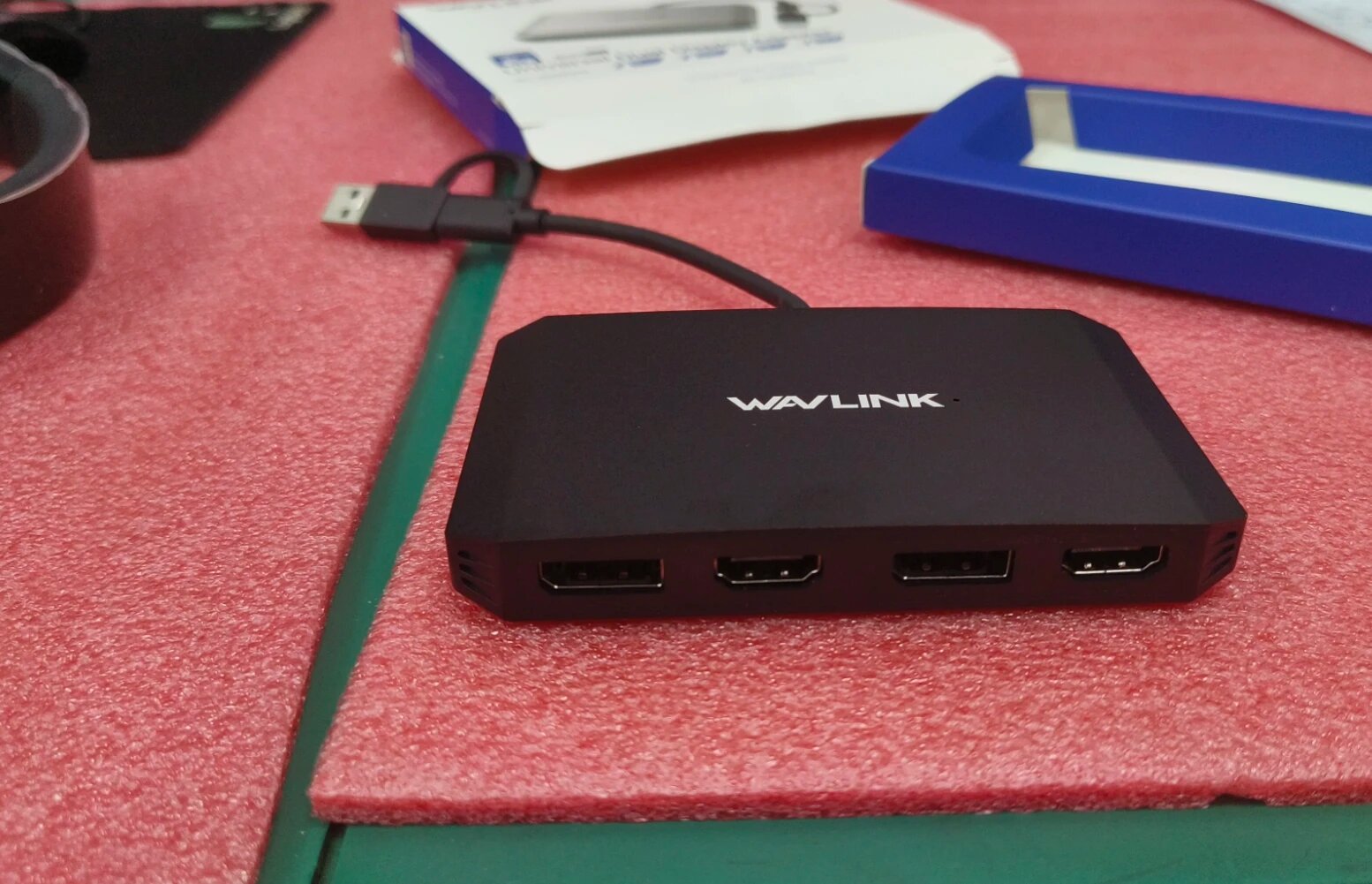 WAVLINK HDMI-сплиттер на 2 монитора, черный