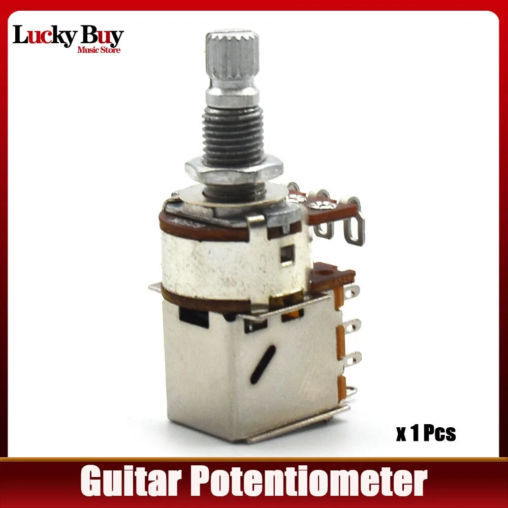 Гитарный потенциометр A500K B500K A250K B250K хром B500k x1pcs