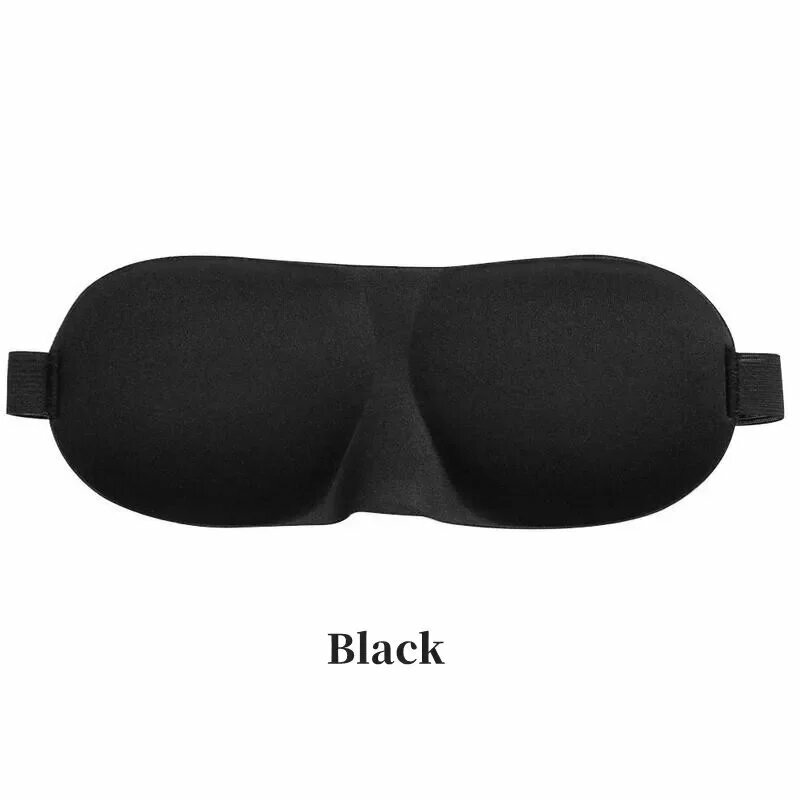 3D дышащая маска для сна Black