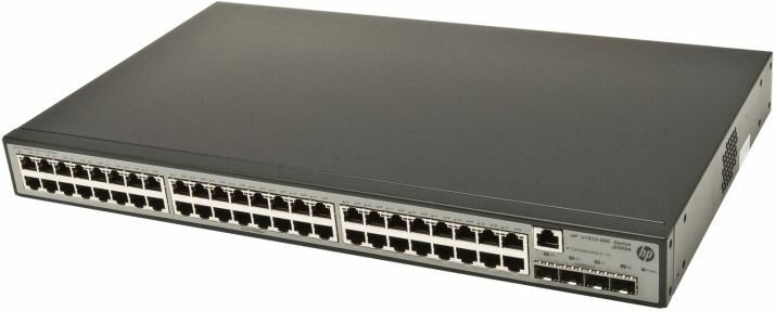 Коммутатор HP V1910-48G, 1 Гбит, RJ45/SFP, 48 портов, управление через WEB-интерфейс