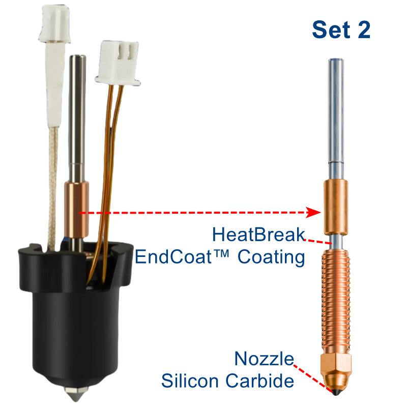 Устройство Creality K1C K1 Max Ender - 3 V3 Ender - 3 V3 + Тепловой терминал Быстрая замена Насадка Комплект обновления аксессуаров Creality K1 C Термический конец K1C