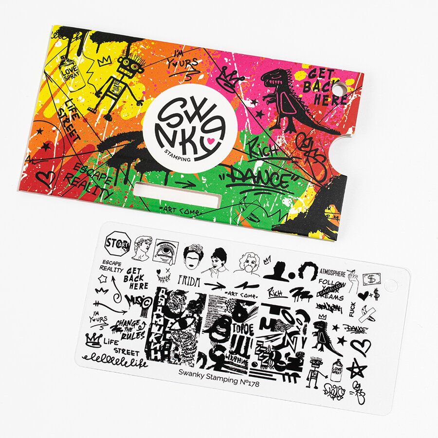 Пластина для стемпинга Swanky Stamping №178
