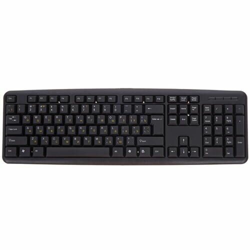 Клавиатура ExeGate LY-331 1, USB, шнур 1,5 м, черная, 104 кл, Enter большой, OEM (EX279937RUS)