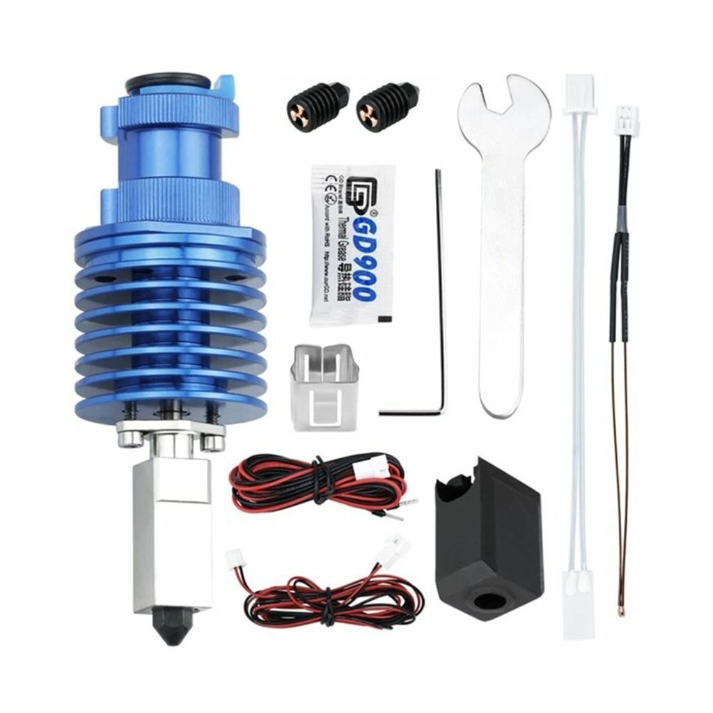 Аксессуары для 3D-принтера, (1 комплект) Высокоскоростная печатающая головка V6 подходит для горячего конца Ender 3-V6 с соплом из закаленной стали