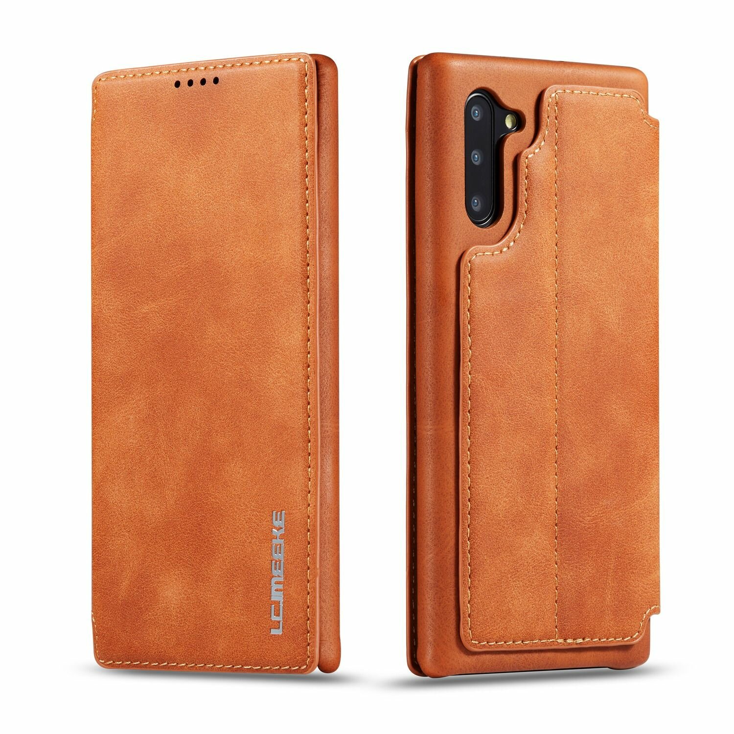 LCIMEEKE Чехол для Samsung Galaxy Note 10 Кожаный Чехол защитный на Самсунг Галакси Ноут 10 книжка чехол
